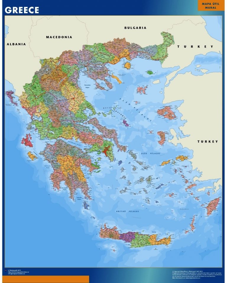 Greece mappa | Mappe mondo Netmaps