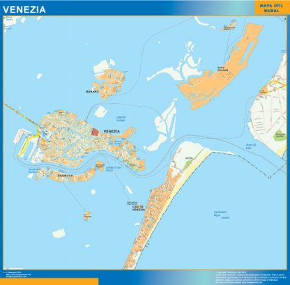 mappa Venezia city in Italia | Mappe mondo Netmaps