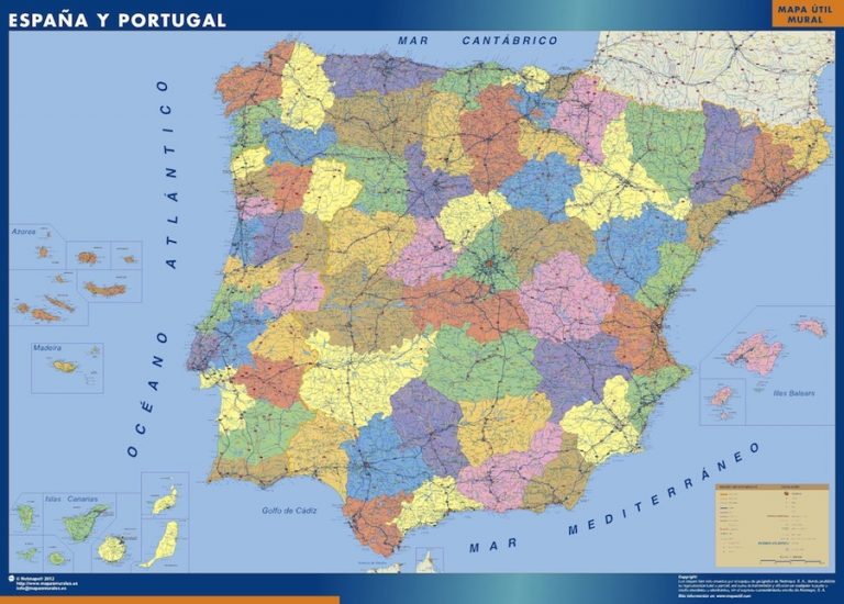 Spagna mappa | Mappe mondo Netmaps
