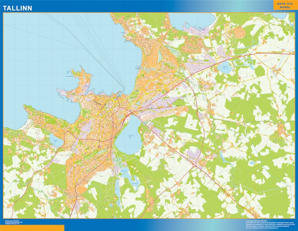 Tallinn mappa | Mappe mondo Netmaps